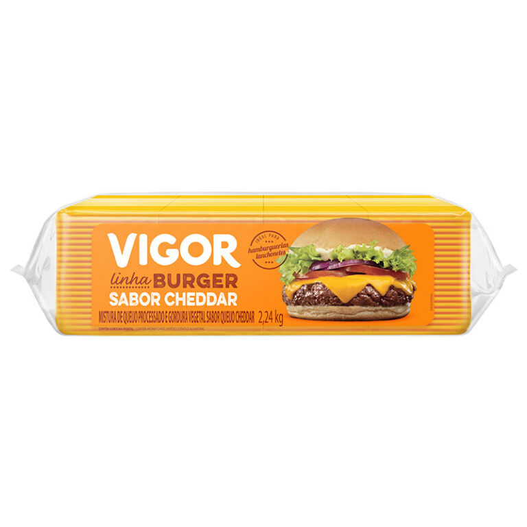 CHEDDAR FATIADO VIGOR 160 FATIAS 2,24KG – S.A. Alimentos